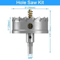 China 76mm TCT Boring Bit | Heavy-Wall Cylinder for HVAC and Fire Suppression Mains for sale