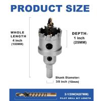 China Professional 105mm Tungsten Carbide Tipped Hole Saw | Anti-Kickback Design for Thick Plates for sale