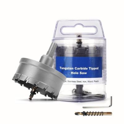 China Professional 105mm Tungsten Carbide Tipped Hole Saw | Anti-Kickback Design for Thick Plates for sale
