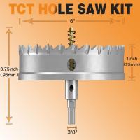 China 152mm TCT Hole Cutters Heavy Duty  Carbide  TCT Boring Bit 13mm Shank for sale