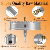 China 152mm TCT Hole Cutters Heavy Duty  Carbide  TCT Boring Bit 13mm Shank for sale