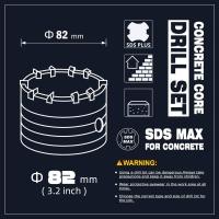 China Professional 3-1/4 Inch Brick Core Bit | 82mm SDS-Plus Cutter for Acoustic Partitions for sale