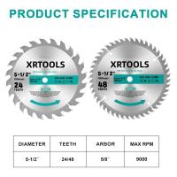 China 140mm Circular Saw Blade for Rough Framing | Low-Drag 24T Construction Blade (5/8