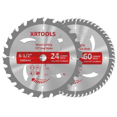 China Professional 6.5 Inch ATB Woodworking Blade | 60-Tooth Crosscut Cutter for Melamine & Trim for sale