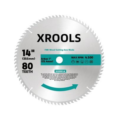 China 355mm Cabinet-Grade Circular Saw Blade | Precision 14-Inch 80T Finish Blade (30mm Arbor) for sale