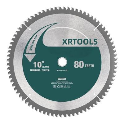 China Industrial 10-Inch TCT Circular Saw Blade | 254mm 80T TCG Aluminum & Plastic Cutter for sale
