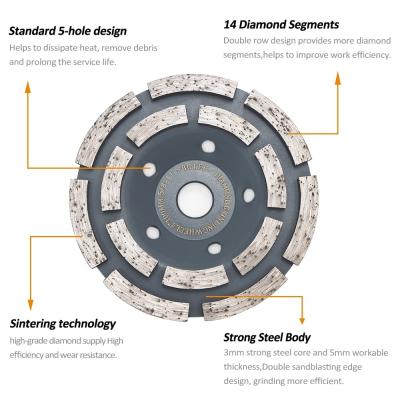 China Professional 4-Inch Concrete Grinding Wheel | 5/8