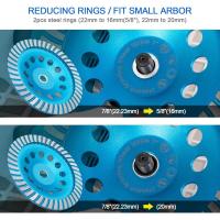 China Professional 7-Inch Continuous Turbo Grinder | 3mm Thick Core Surface Prep Wheel for sale