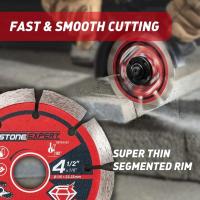 China Segment 4-1/2 Inch Sintered Diamond Saw Blades Dry Cutting With Cold Press for sale
