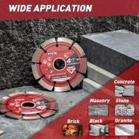 China Segment 4-1/2 Inch Sintered Diamond Saw Blades Dry Cutting With Cold Press for sale