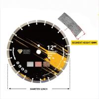 China Professional 12-Inch Cold-Pressed Blade | Anti-Undercut Drop Segment for Gas Saws for sale