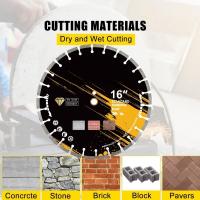 China Professional 16-Inch Walk-Behind Blade | Laser-Welded Sandwich Core for Cured Concrete for sale