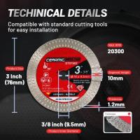China 5 Inch Turbo Premium Diamond Blade for Masonry, Wet / Dry Cutting for sale