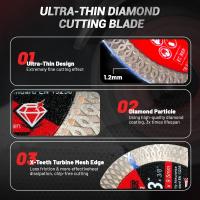 China 5 Inch Turbo Premium Diamond Blade for Masonry, Wet / Dry Cutting for sale