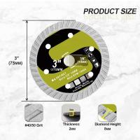 China 76mm Concrete & Brick Saw Blade | Hot-Pressed Aggressive Turbo (20,300 RPM) for sale