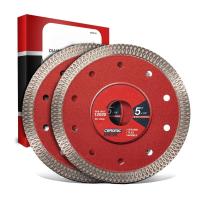 China 125mm Hard Ceramic Blade | Hot-Pressed Mesh Turbo Rim for Angle Grinders for sale