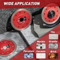 China 125mm Hard Ceramic Blade | Hot-Pressed Mesh Turbo Rim for Angle Grinders for sale