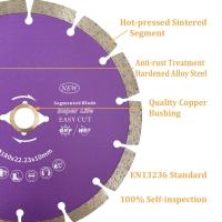 China 180mm Handheld Tile Saw Blade | Hot-Pressed J-Slot Continuous Rim (7/8