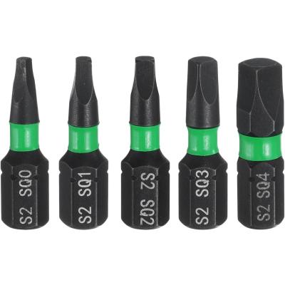 China Professional SQ0-SQ4 Screwdriver Bits | Shock-Resistant S2 Alloy (1/4