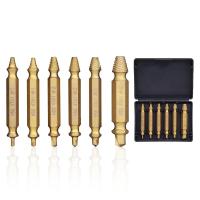 China Industrial Damaged Screw Extractor Set | 6-Piece HSS 4341 Stripped Screw Remover for sale