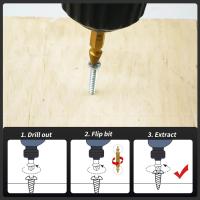 China Industrial Damaged Screw Extractor Set | 6-Piece HSS 4341 Stripped Screw Remover for sale