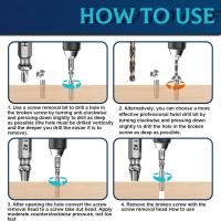 China Heavy-Duty Stripped Screw Extractor Set | Deep-Bore Solution for Sheared Fasteners for sale