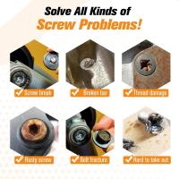 China 22-Piece Raw Steel Broken Screw Out Kit | Zero-Coating Maximum Bite (Sizes 1-10) for sale