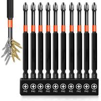 China Heavy-Duty 4-Inch Phillips #2 Power Bits | Deep-Clearance Impact Driver Set for sale
