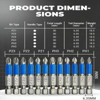China Industrial 12-Piece S2 Steel Impact Bit Set | 50mm Dual-Profile Master Kit (PH1-PH3 & PZ1-PZ3) for sale