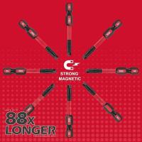 China Professional 2-Inch Square #2 Power Bit | Shock-Absorbing Red Torsion Zone (1/4