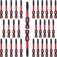 China Professional 2-Inch Square #2 Power Bit | Shock-Absorbing Red Torsion Zone (1/4
