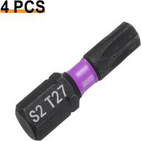China Heavy-Duty S2 Alloy T27 Power Bit | Anti-Strip CNC Machined Star Drive for sale