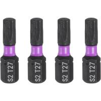 China Heavy-Duty S2 Alloy T27 Power Bit | Anti-Strip CNC Machined Star Drive for sale