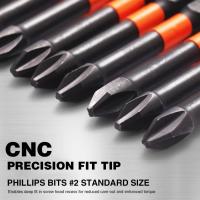 China Professional 2.75-Inch Phillips #2 Bit | High-Wear Nitrided Black Finish for sale
