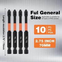 China Professional 2.75-Inch Phillips #2 Bit | High-Wear Nitrided Black Finish for sale