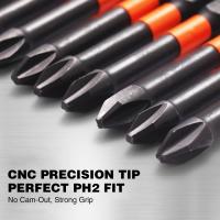China Heavy-Duty 90mm Phillips #2 Bit | Anti-Wobble S2 Steel (1/4