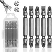 China Industrial 65mm Double-Ended Bit | PH2 & SL6 (Flathead) S2 Steel Power Bit for sale