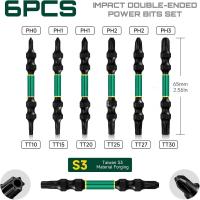 China Heavy-Duty Hybrid Structural Bit | 2.5-Inch Reversible PH2/T25 Power Bit for sale