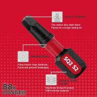 China Heavy-Duty SQ2 Pocket-Hole Bit | 25mm High-Torque Assembly Tool (1/4