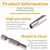 China Professional 3-Inch Long Torx Bit Set | Scaled-Diameter Star Bits (T6 to T40) for sale