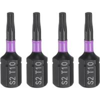 China Industrial 25mm T10 Torx Bit | Cryo-Tempered S2 Steel Star Insert Bit for sale