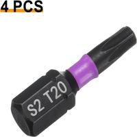 China High-Wear T20 Torx Power Bit | Anti-Friction Star Drive Set (1/4