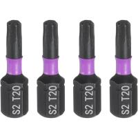 China High-Wear T20 Torx Power Bit | Anti-Friction Star Drive Set (1/4