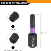 China High-Wear T20 Torx Power Bit | Anti-Friction Star Drive Set (1/4