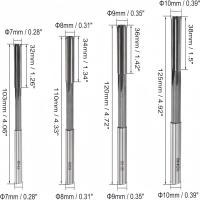 China Industrial 9-Piece Metric Reamer Set | 2mm-10mm H8 Tolerance Straight Flute for sale