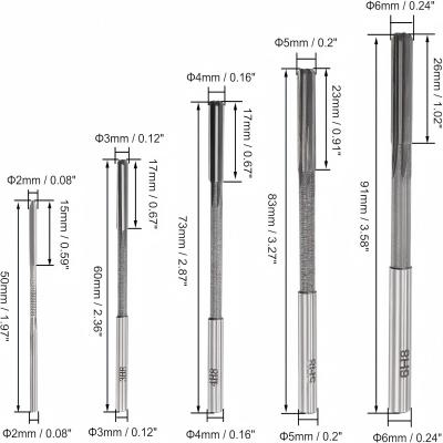 China Industrial 9-Piece Metric Reamer Set | 2mm-10mm H8 Tolerance Straight Flute for sale