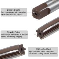 China Precision 9SiCr Tool Steel Hand Reamers | Metalworking Alignment Set (DIN Standard) for sale