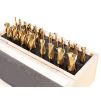 China Industrial Milling Cutter Master Set | 3mm-20mm TiN Coated Endmills (Wooden Case) for sale