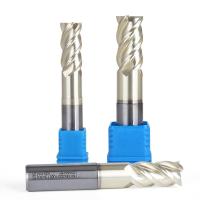 China Professional Gold TiN 4F End Mill | Thermal Armor High-Speed Steel Tooling for sale