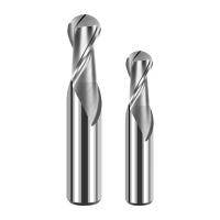 China Industrial O-Flute Spherical Milling Cutter | Bright Finish Plastics Carving Tool for sale